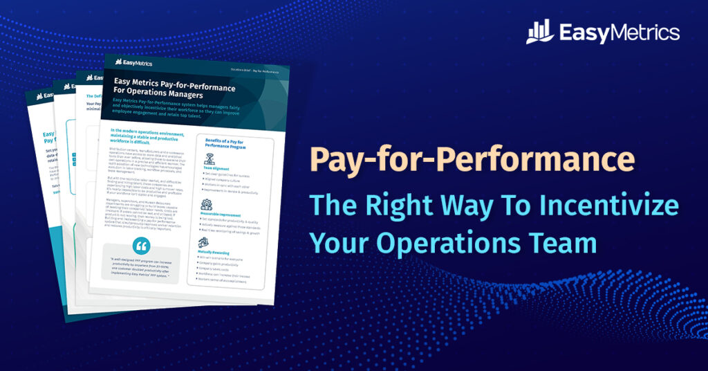 Pay for Performance for Operations Managers - https://www.easymetrics.com